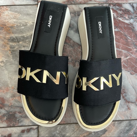 Dkny | Shoes | New Dkny Mandy Platform Slides Retro 9s Style Size 9 ...